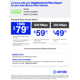 Door to Door Circle Fiber